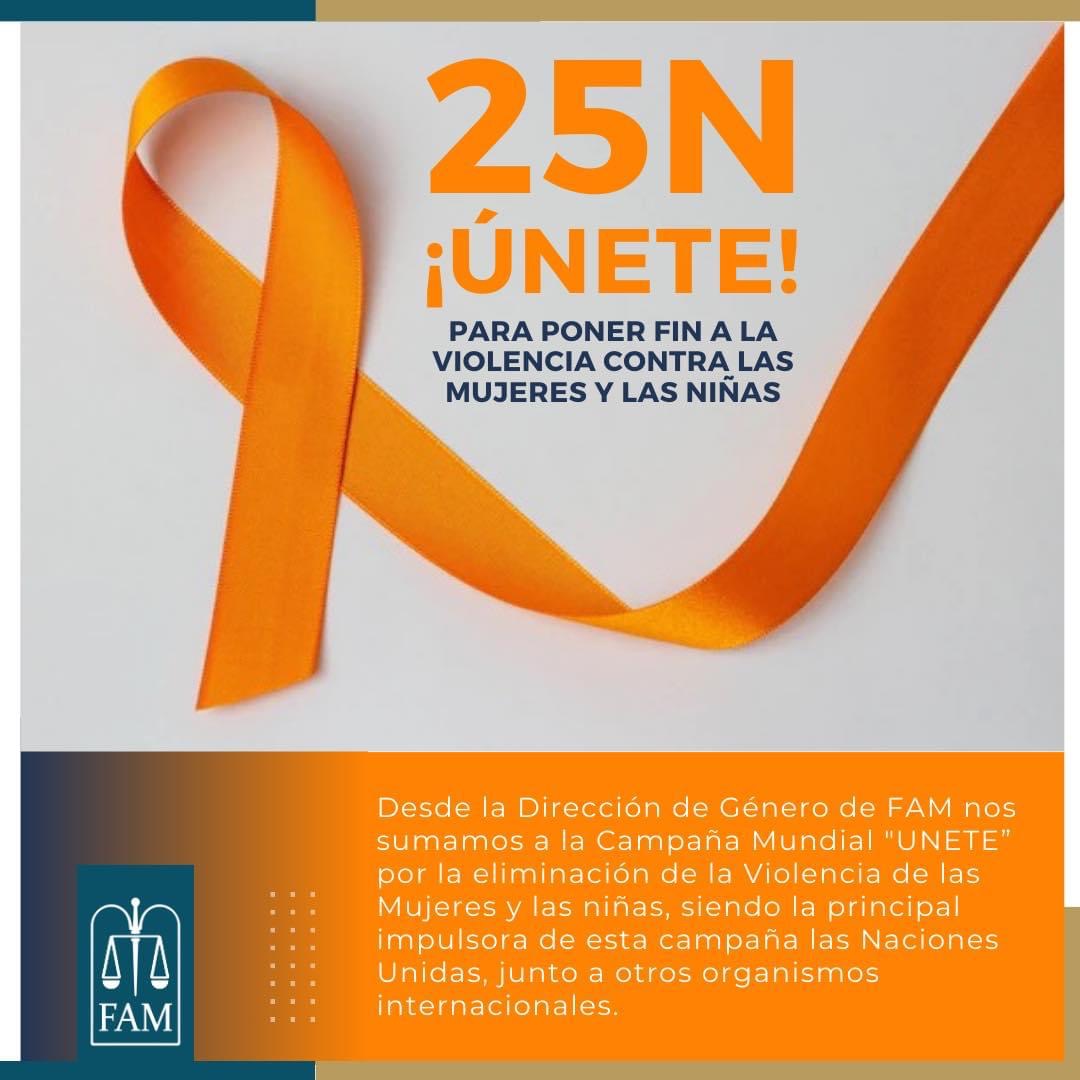Campaña FAM 25N #ÚNETE – Colegio de Magistrados/as y Funcionarios/as de ...